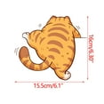 TERGAYEE Cartoon Cat Car Sticker,Personality Funny Scratch Cats Sticker ...