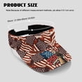 HUIACONG USA Flag Bald Eagle 250th Anniversary Sun Visor, Durable ...