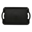 Large Food Serving Tray with Handles - White Plastic, Dishwasher Safe ...