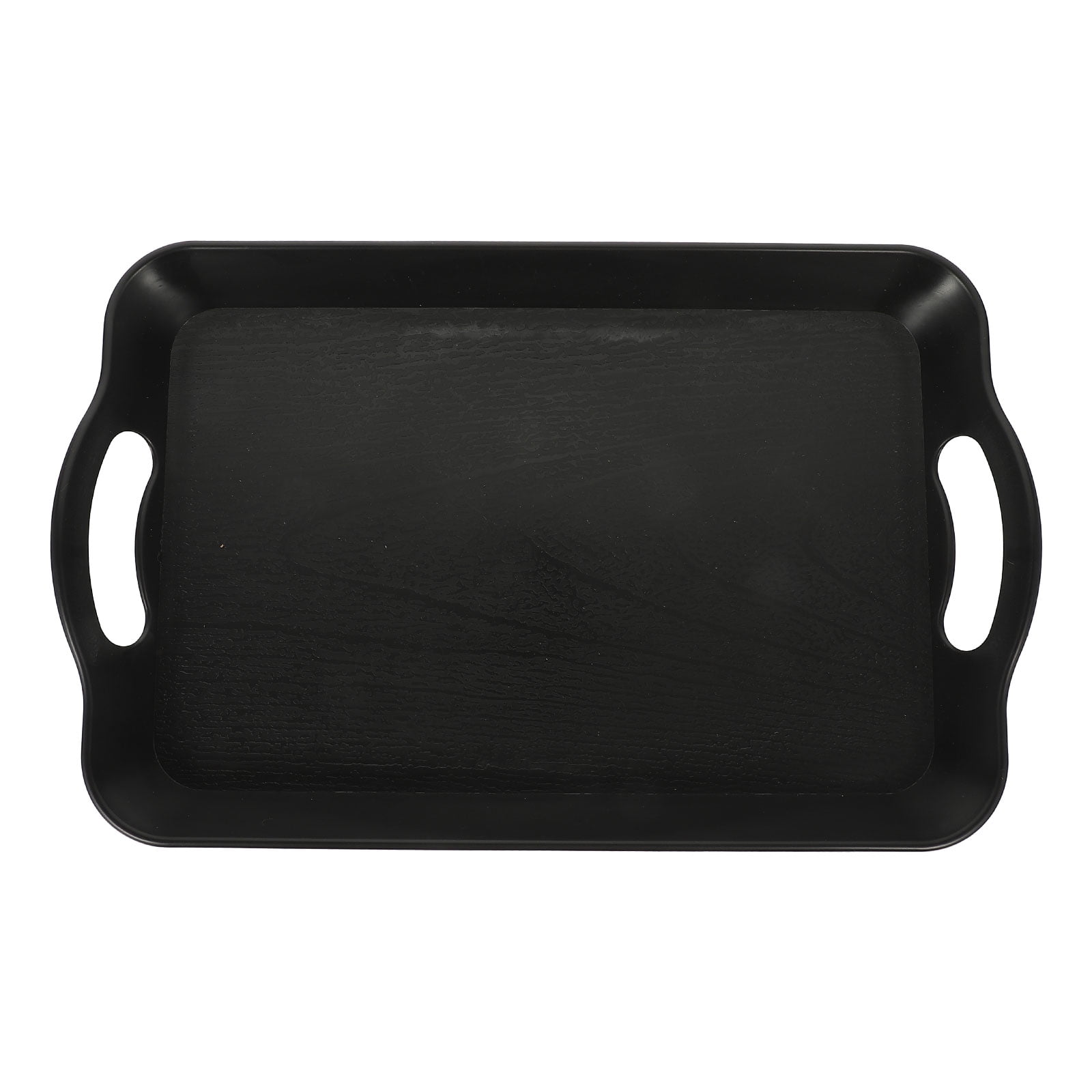 Click here for Kakowely Black Plastic Serving Tray With Handles F... prices