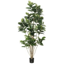 Vickerman 7' Tall Indoor Artificial Green Rubber Tree - Walmart.com