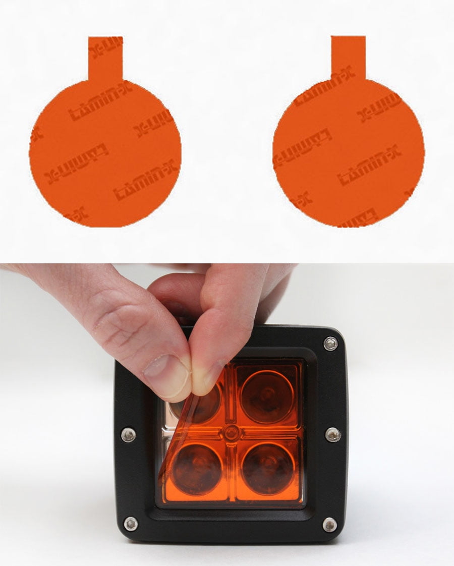 Mini Cooper (01-06) Amber (Aero 2.4") Amber Fog Light Covers - Walmart.com