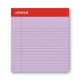 Universal 5x8 Orchid Colored Perforated Note Pads, Narrow Rule, 50 ...