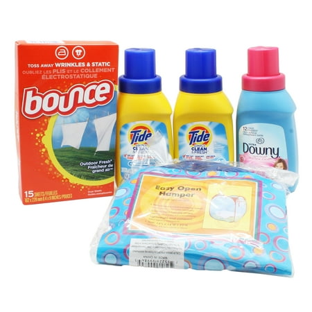 Dorm Room Laundry Kit with Tide Laundry Liquid Detergent, Downy ...