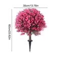 Bxaolu Set of 2 Artificial Boxwood Topiary Ball Tree for Outdoor with ...