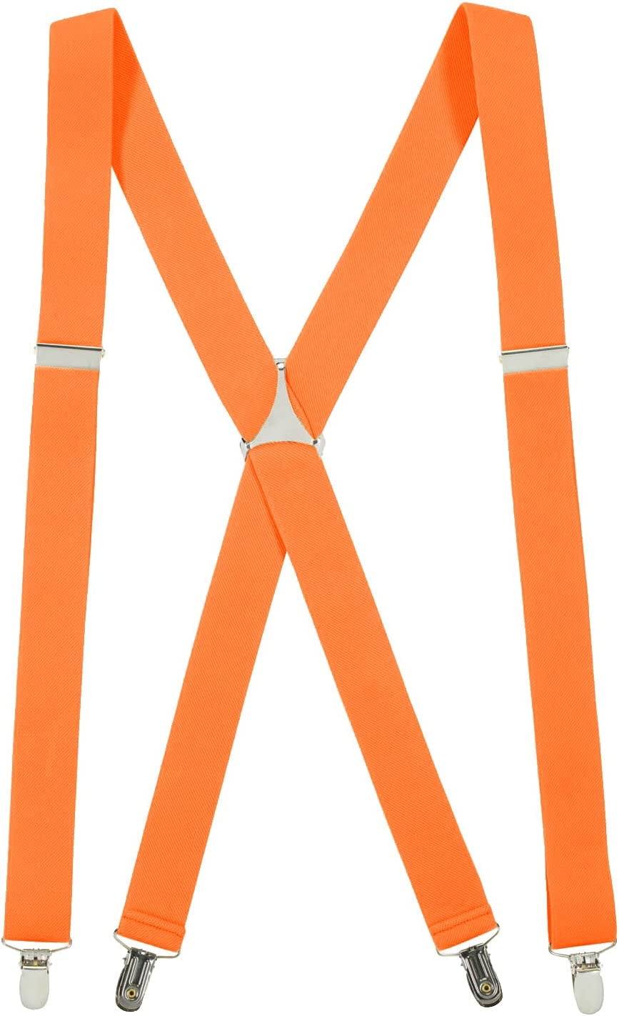 Hold'Em Suspenders for Men X-Back Adjustable Straight Clip-on Tuxedo ...