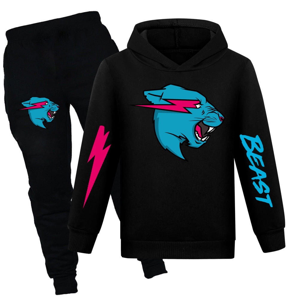 Click here for Quanty Mr Beast Hoodie And Pants 2-Piece Set  Boys... prices