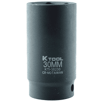 K-Tool 38222 22mm x 1/2" Drive 6pt Metric Deep Chrome-moly Impact ...