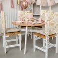 Beige Starfish Chair Back Covers Set of 8, Coastal Summer Ocean Beach ...