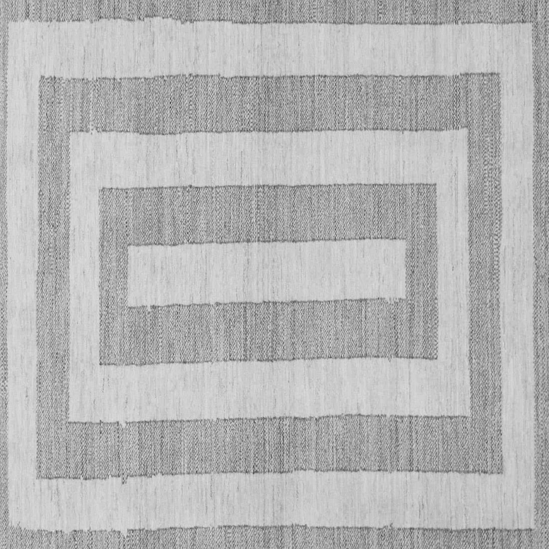 Ahgly Company Indoor Square Solid Gray Modern Area Rugs, 6' Square ...