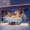 18x7ft Nativity Barn Garage Party Cover for Church Sanctuary Decor ...