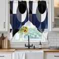 Abstract Round Swag Valances for Windows 63 inches Long, Visual Art ...