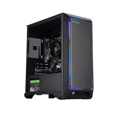 Zhic Gaming PC Desktop, AMD Ryzen 7 5700G 3.8 GHz, Radeon Vega 8 ...