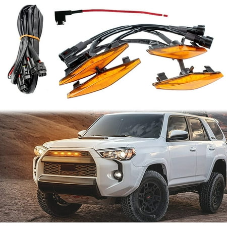 4Runner Grill Lights LED Grille Amber Light for 2014-2022 Toyota ...