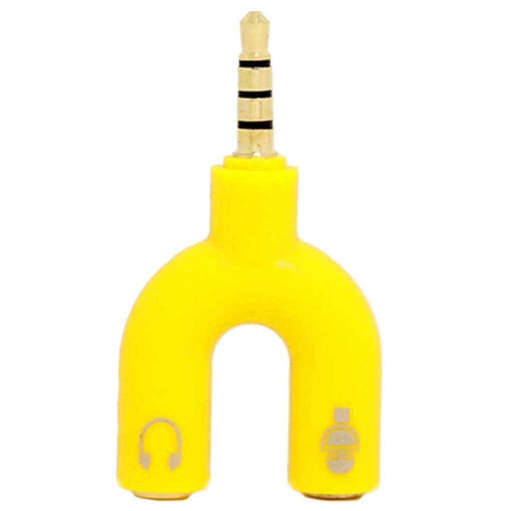 Linyer Earphone Splitter Earbud for Jack Divider 3.5mm Audio U Shape ...