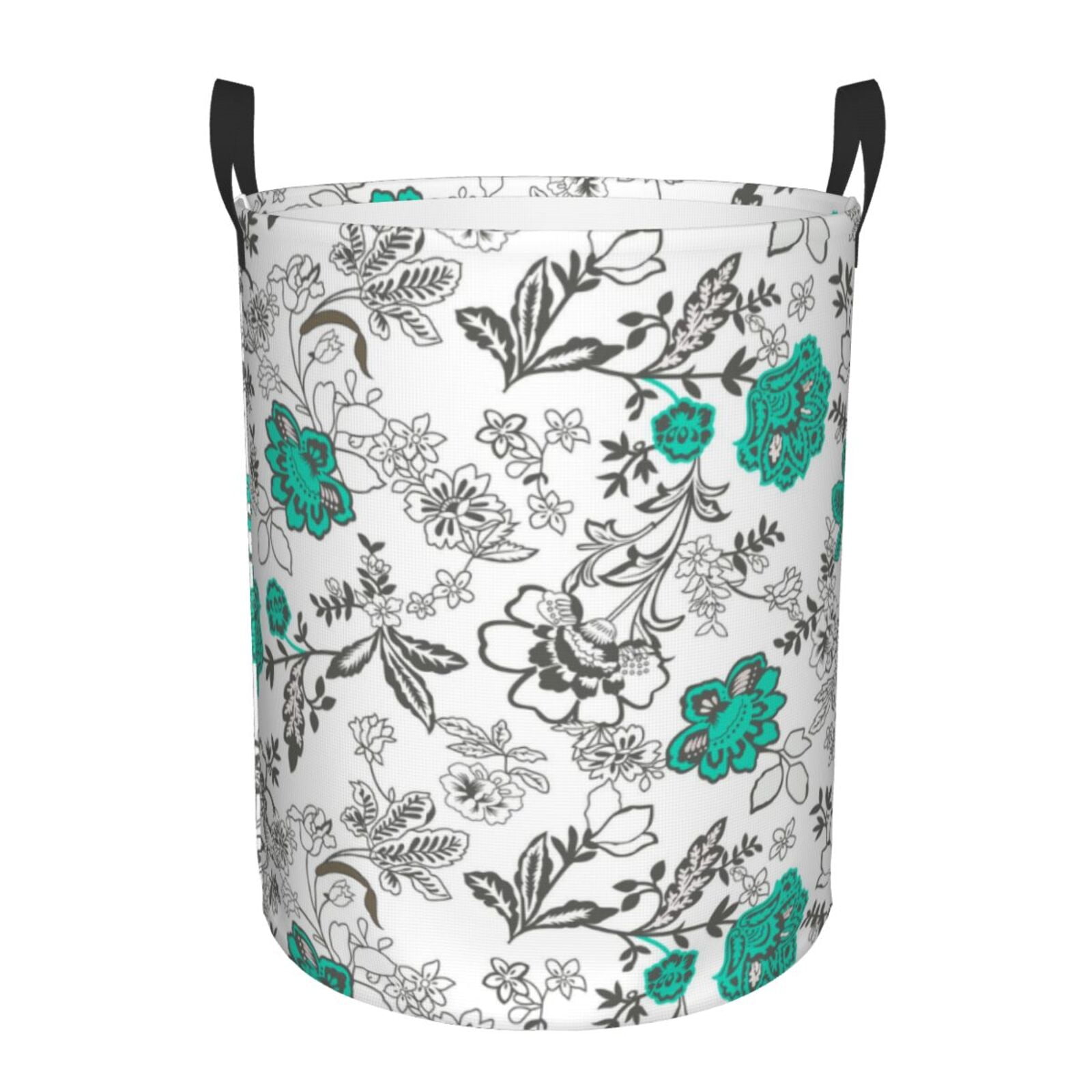 ZNDUO Round Laundry Basket, Waterproof Collapsible Laundry Baskets with ...