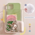 The transparent student dormitory wall storage box without punching on ...