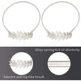 4Pack Aluminum Alloy Spring Design Curtain Tiebacks - Leaf Carving ...