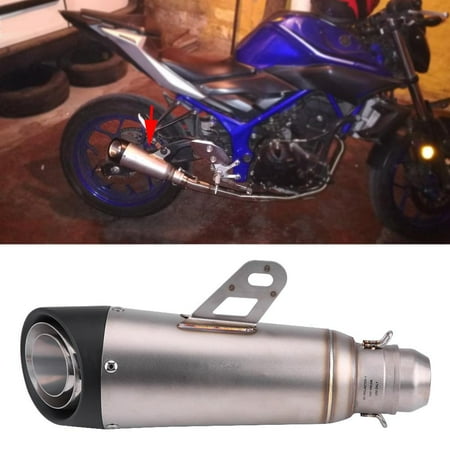 Peahefy Exhaust Muffler Pipe, Motorcycle Modified Exhaust Pipe,38-51mm ...