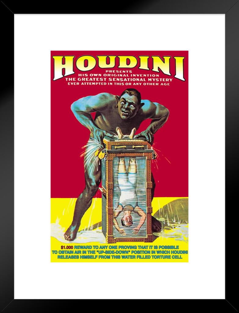 Harry Houdini Water Torture Cell Escape Magic Trick Handcuffs Magician ...