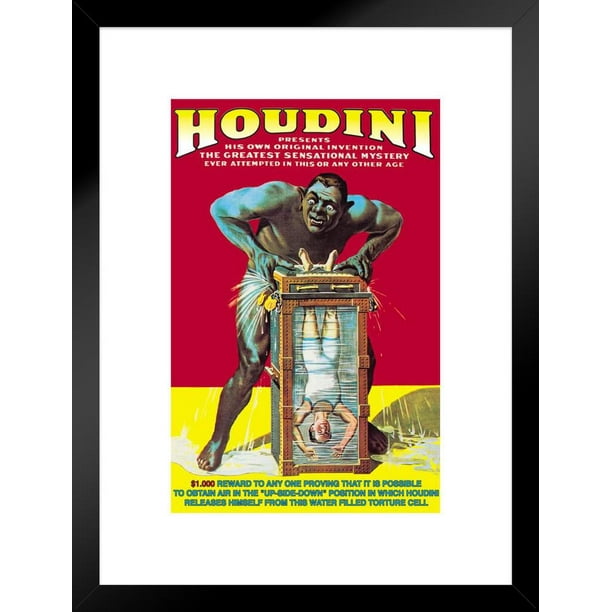 Harry Houdini Water Torture Cell Escape Magic Trick Handcuffs Magician ...