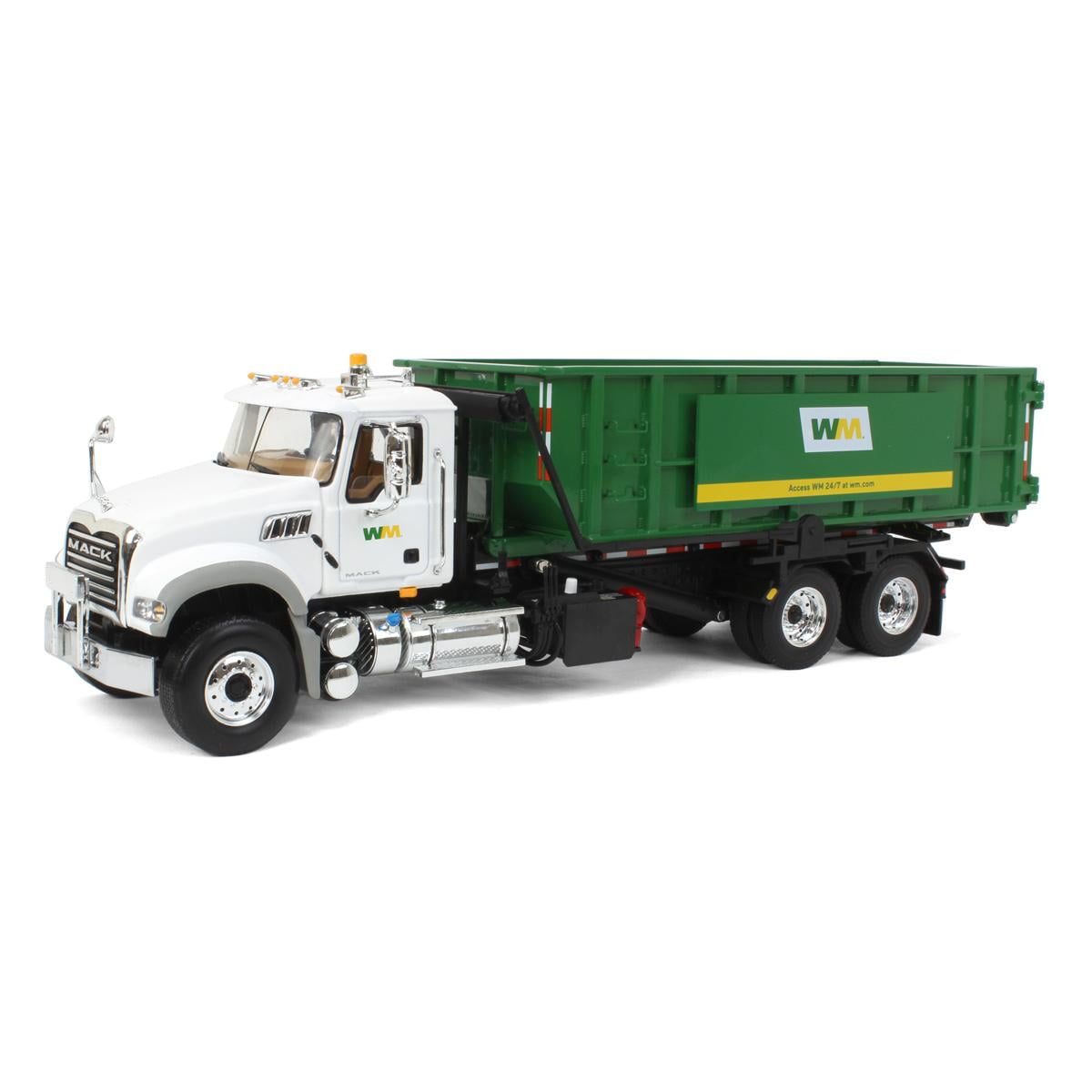 First Gear 1/34 Mack Granite MP Waste Management Truck w/ Roll-off ...
