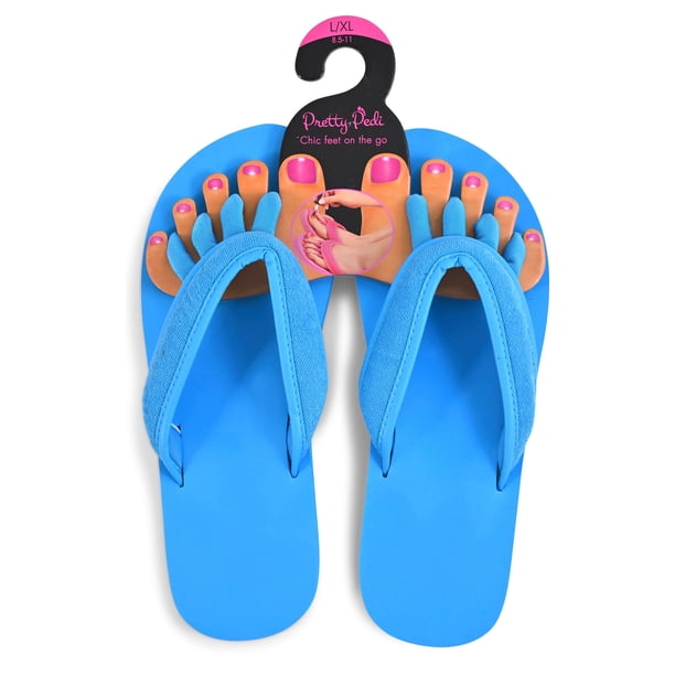 Pretty Pedi, Pedicure Sandal for Foot Wellness, Turquoise - Walmart.com