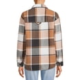 No Boundaries Junior's Plaid Shacket - Walmart.com