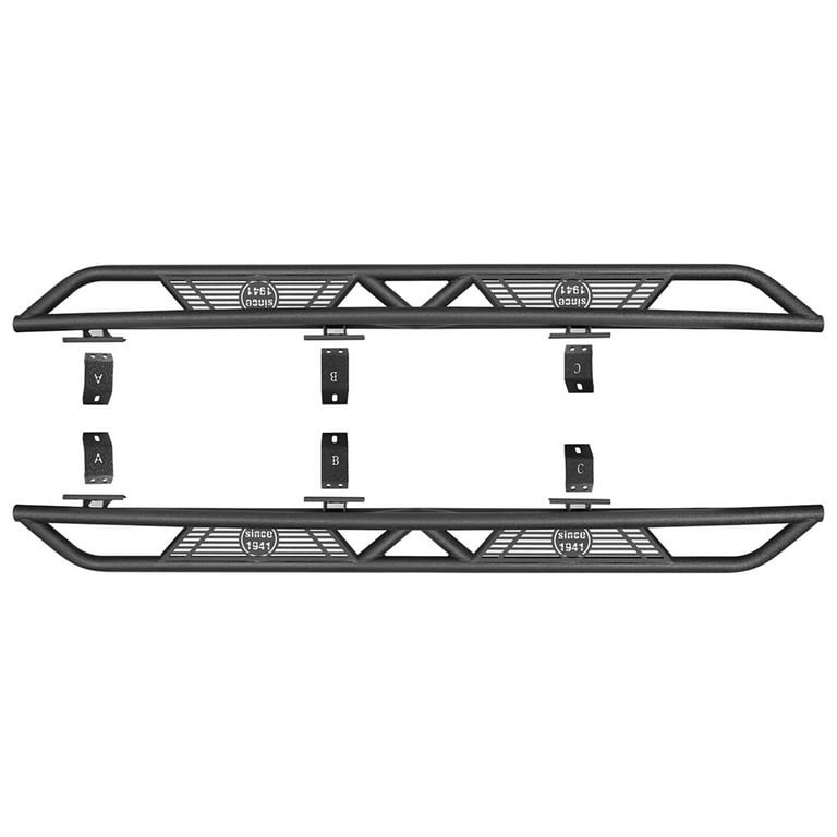 Step Bars Hooke Road Nerf Bar Rock Sliders For 2020-2025 Jeep Gladiator ...
