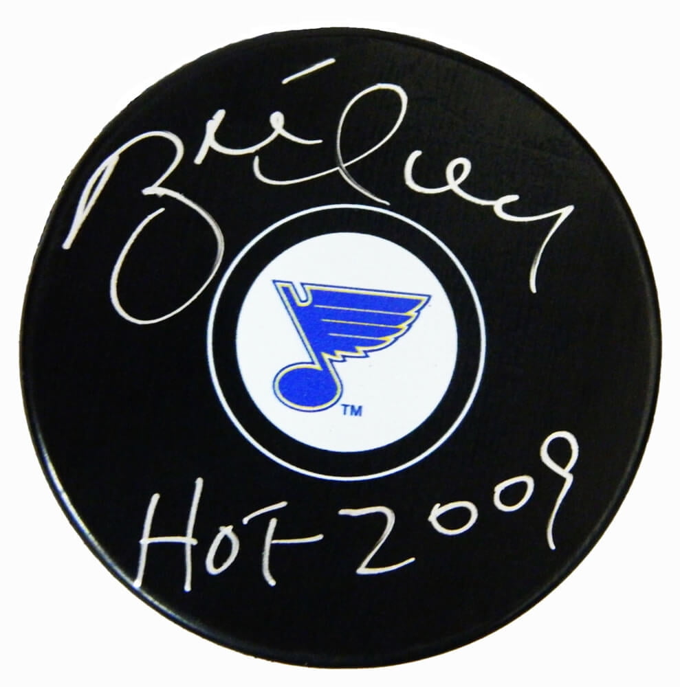 Brett Hull Signed St Louis Blue Logo Hockey Puck w/HOF'2009 - Walmart.com
