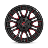 Fuel 1PC Aluminum Rim D712 RAGE 20X10in Gloss Black Red Tinted Clear ...