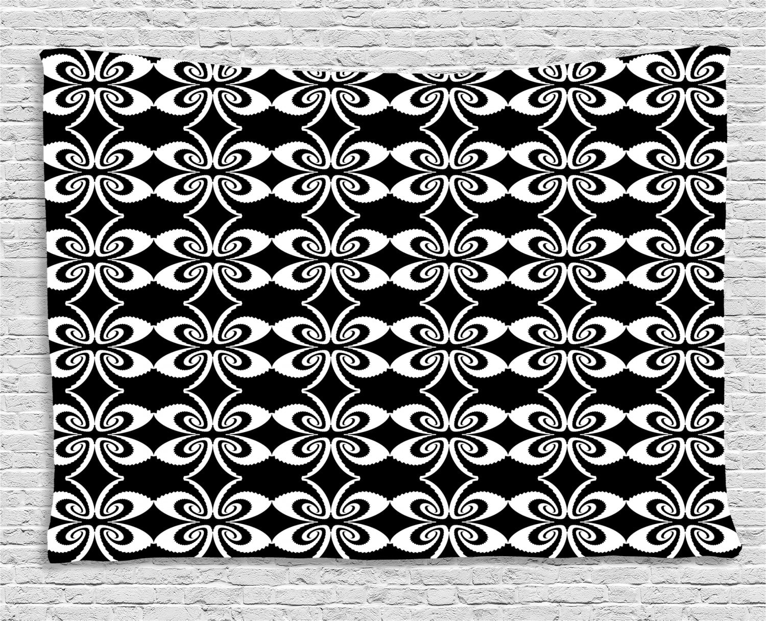 Abstract Tapestry, Psychedelic Torsion Design with Mirrored Pairs Op ...