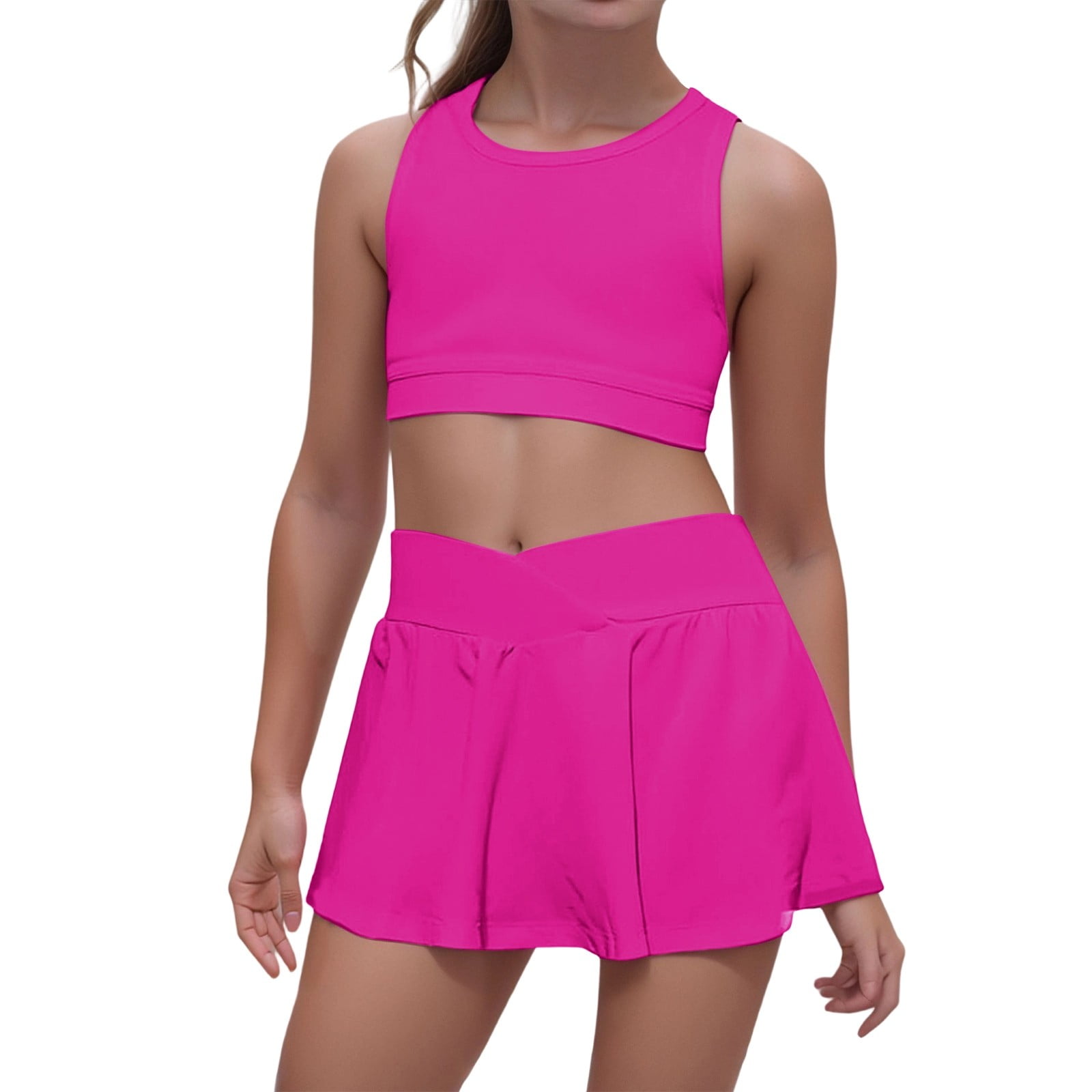 Click here for Hiiyo Girls Sports Baseball Outfits Active Cropped... prices