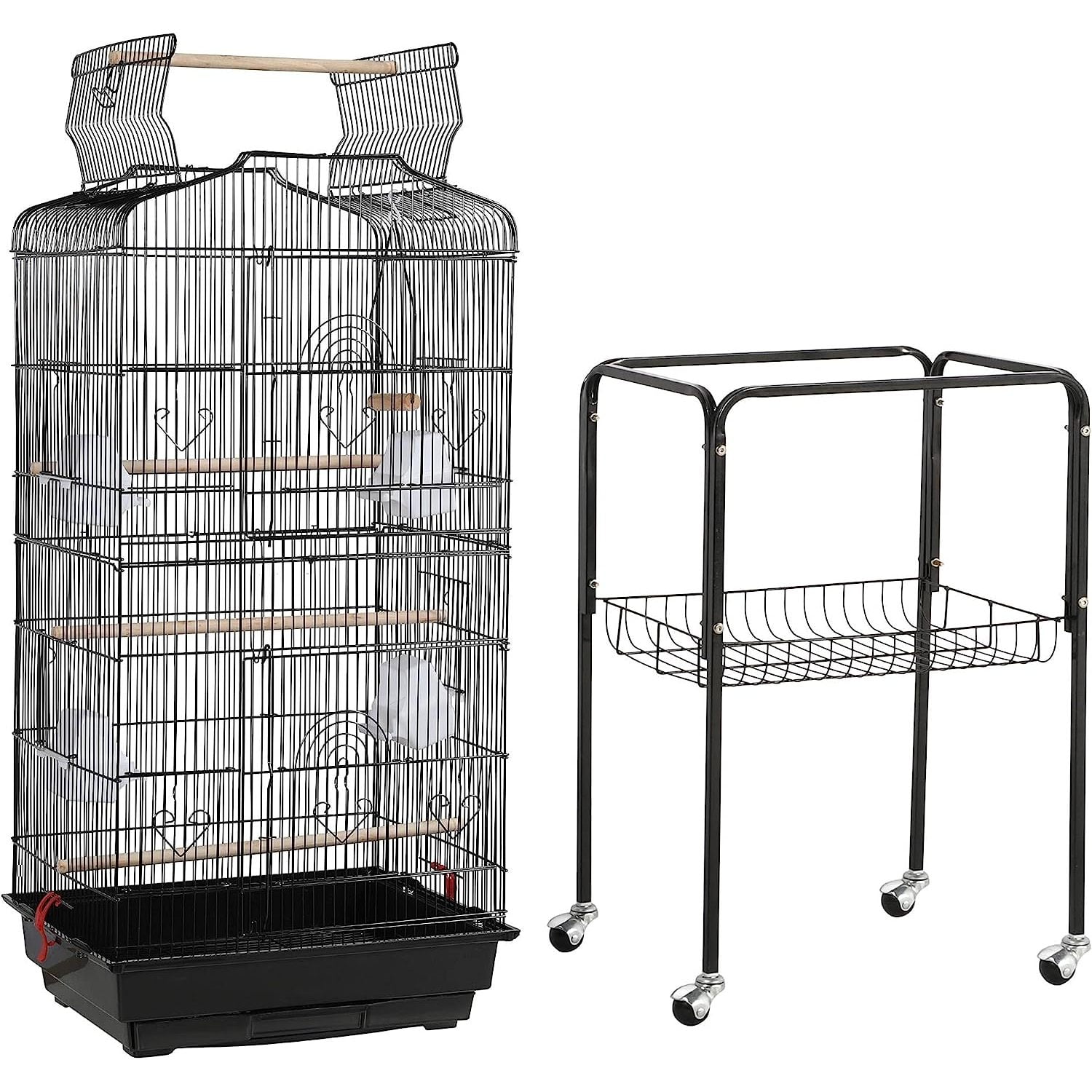 Bilot Open Top Medium Flight Cage with Stand for Parakeets - Walmart.com