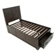 Jofran Jackson Lodge Rustic Distressed Acacia Queen Storage Bed ...