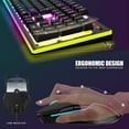 YOZIHAYL RedThunder K10 Wireless Gaming Keyboard and Mouse Combo, RGB ...