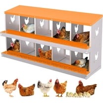 Garvee 10-Hole Chicken Coop Nesting Box with Ventilation Holes, Durable ...