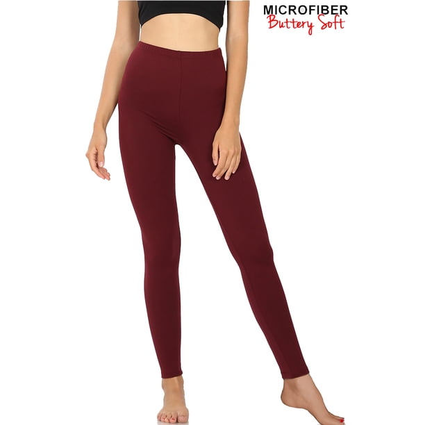 Jed Fashion - JED Women's Ultra-Soft High Waist Microfiber Leggings ...