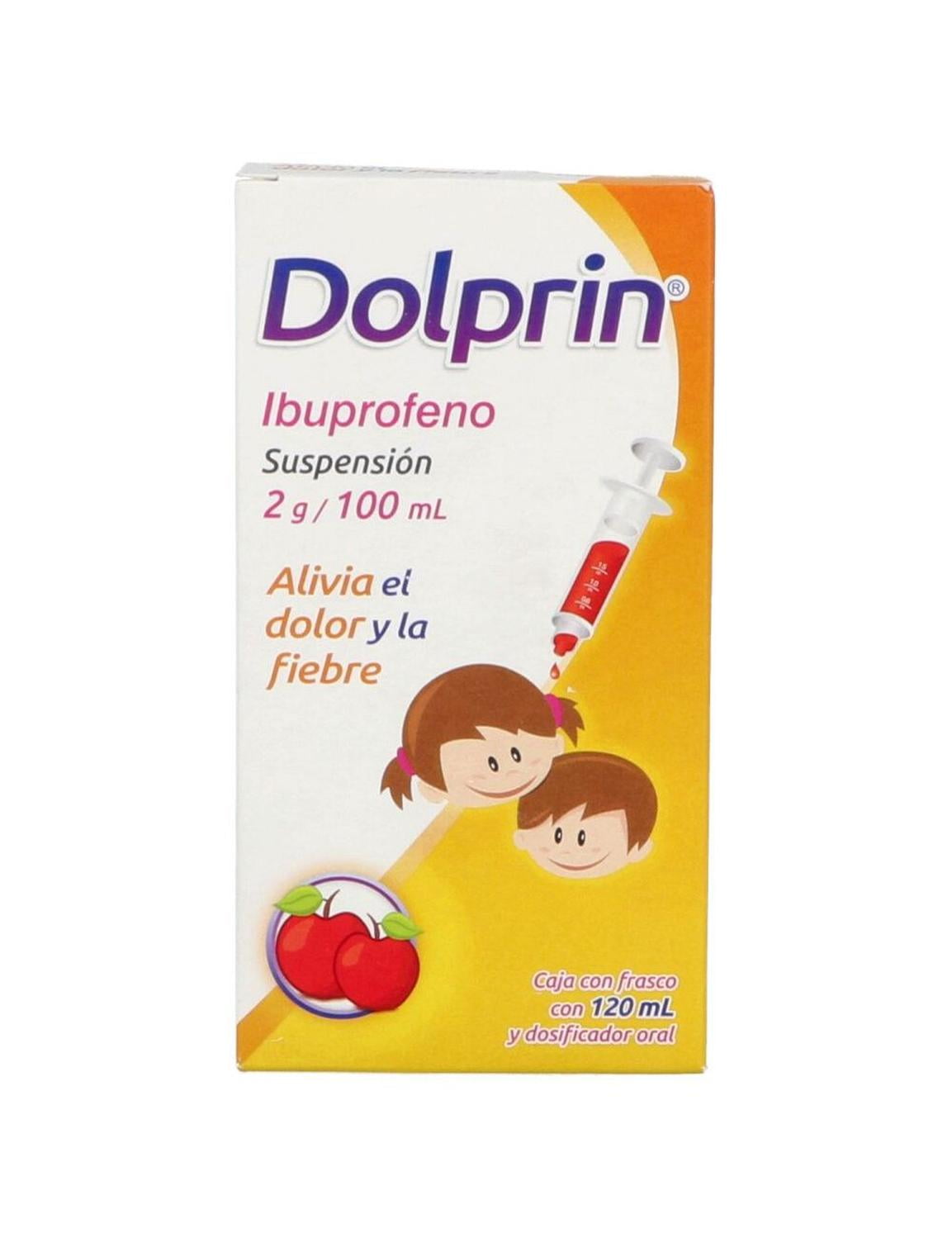 Dolprin suspension Ibuprofeno 100 mg 120 ml | Walmart en línea