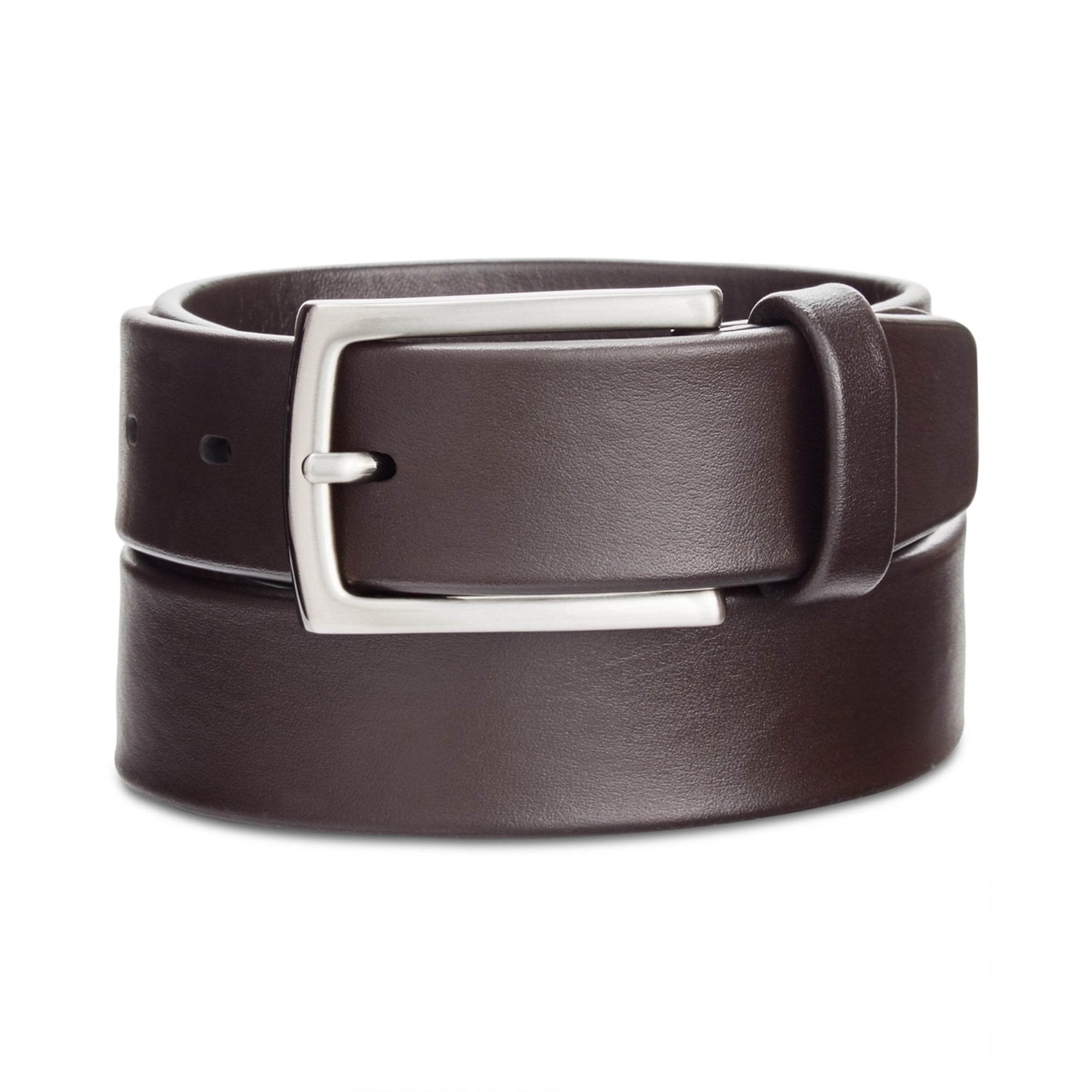 Perry Ellis Mens Leather Belt - Walmart.com