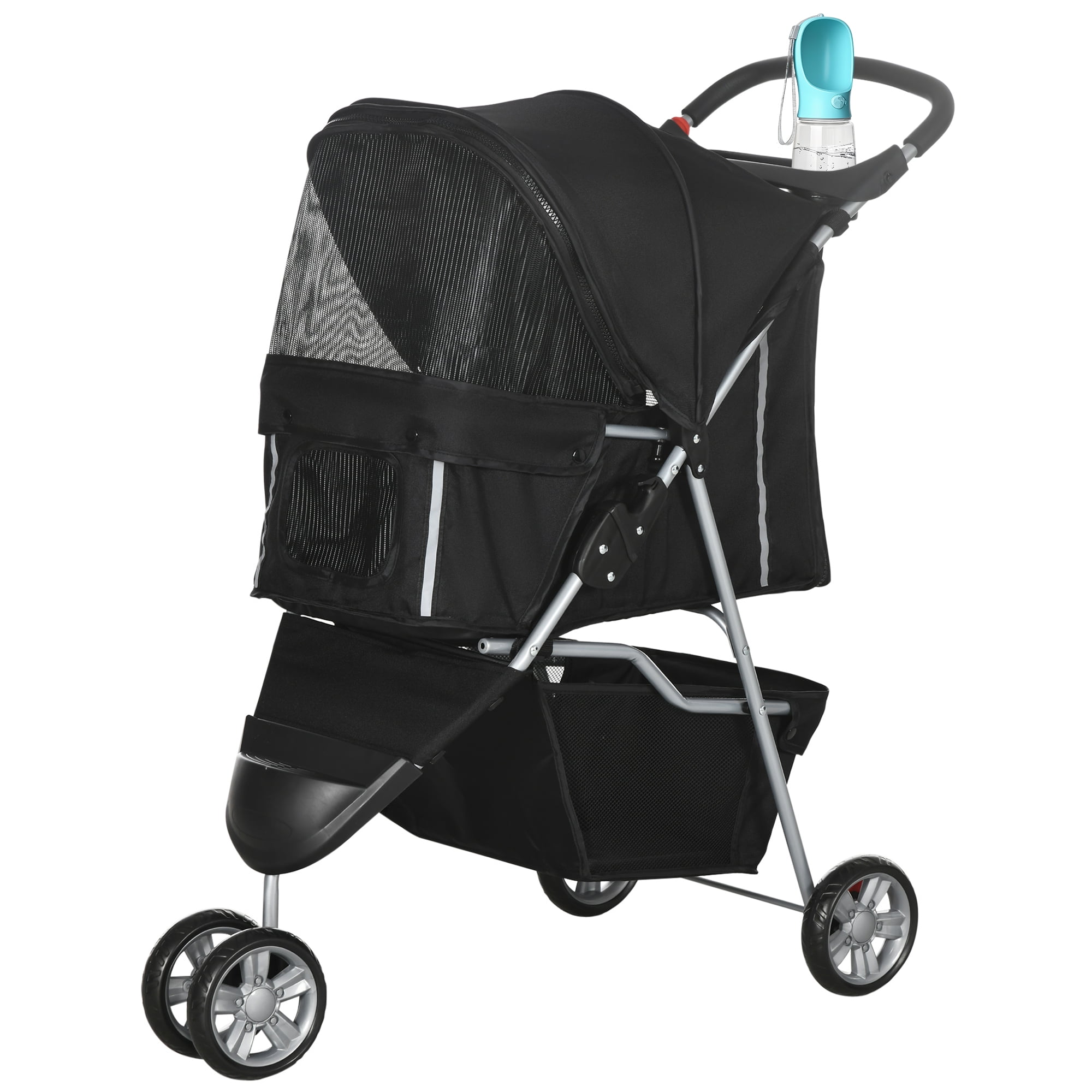 Click here for Pawhut Deluxe 3 Wheels Pet Stroller With Brake  Ca... prices