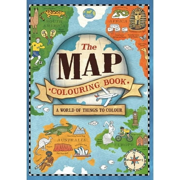 The World: A Map Coloring Book (Paperback) - Walmart.com