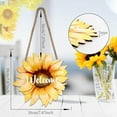 Girlsshop Wooden Welcome Door Hanger Sunflower Style For The Front Door ...