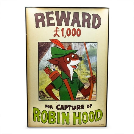 Disney Robin Hood Reward Poster Wood Wall Art Sign | Walmart Canada
