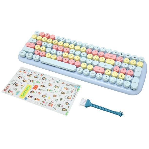 Round Keycaps Keyboard,Wireless Bluetooth Keyboard 100 Keys Keyboard ...
