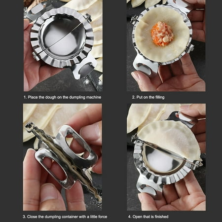 Stainless Steel Dumpling Maker Portable Handled Washable Home ...