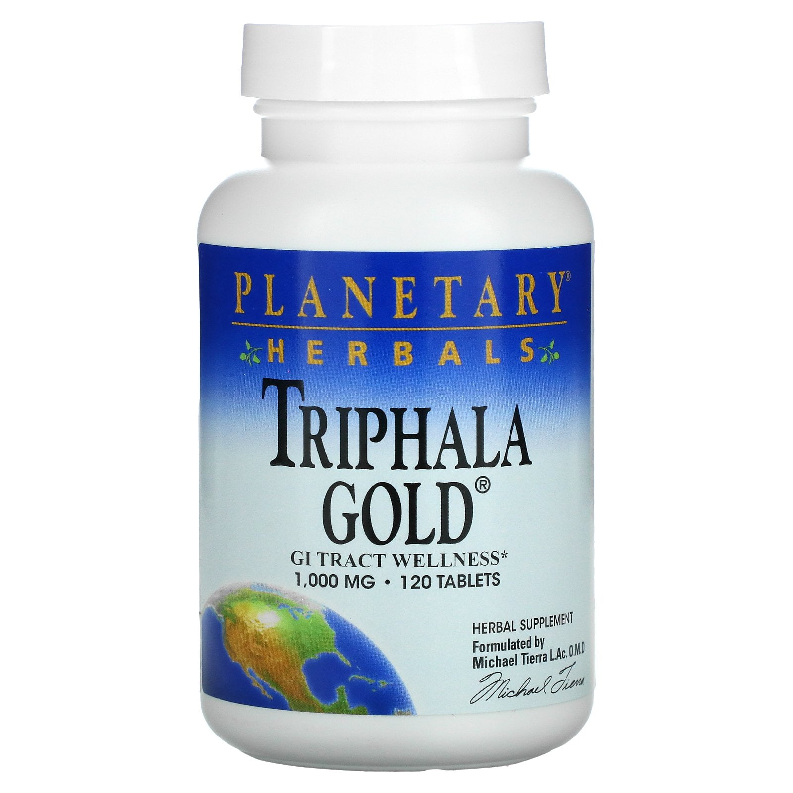 Planetary Herbals Triphala Gold, 500 mg, 120 Tablets - Walmart.com ...