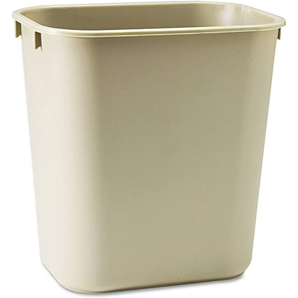 Commercial Fibergl Fire-Resistant Trash Can, 7 quart or 1.75 gal ...