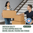 24x18x12 Moving Boxes Shipping Boxes Large, 25 Packs Corrugated ...
