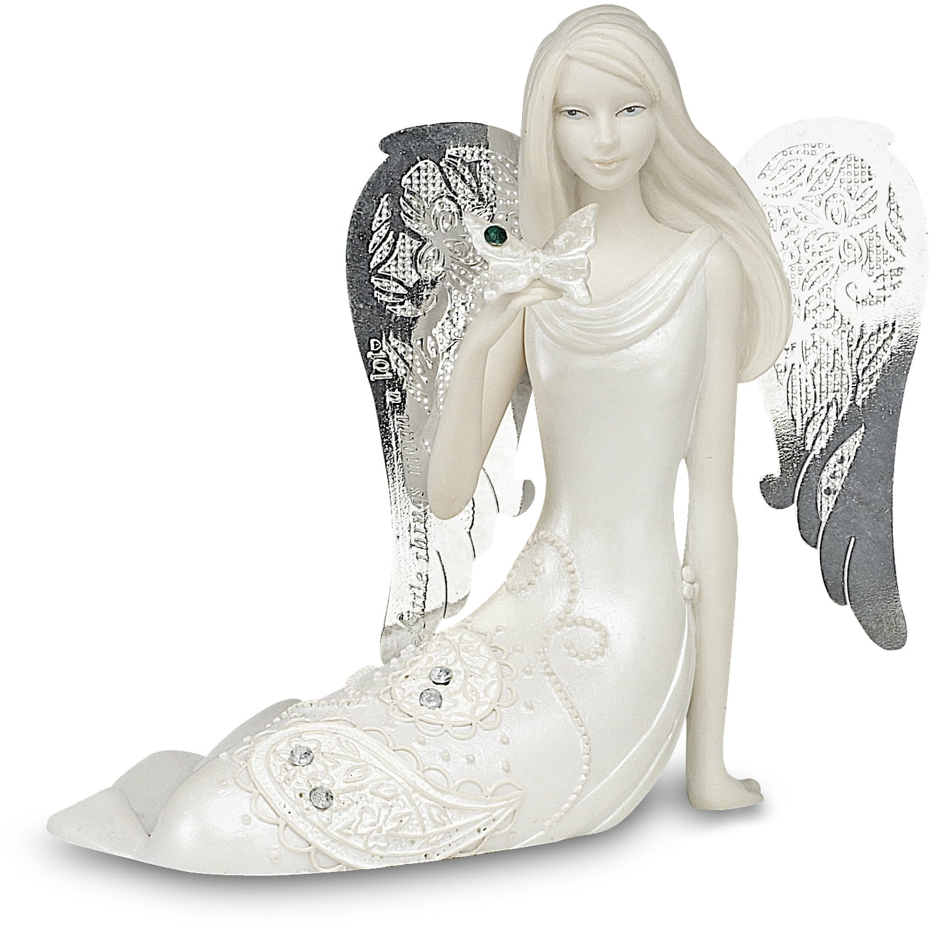 Little Things Mean A Lot - Monthly Birthstone Angel Figurine Birthday ...